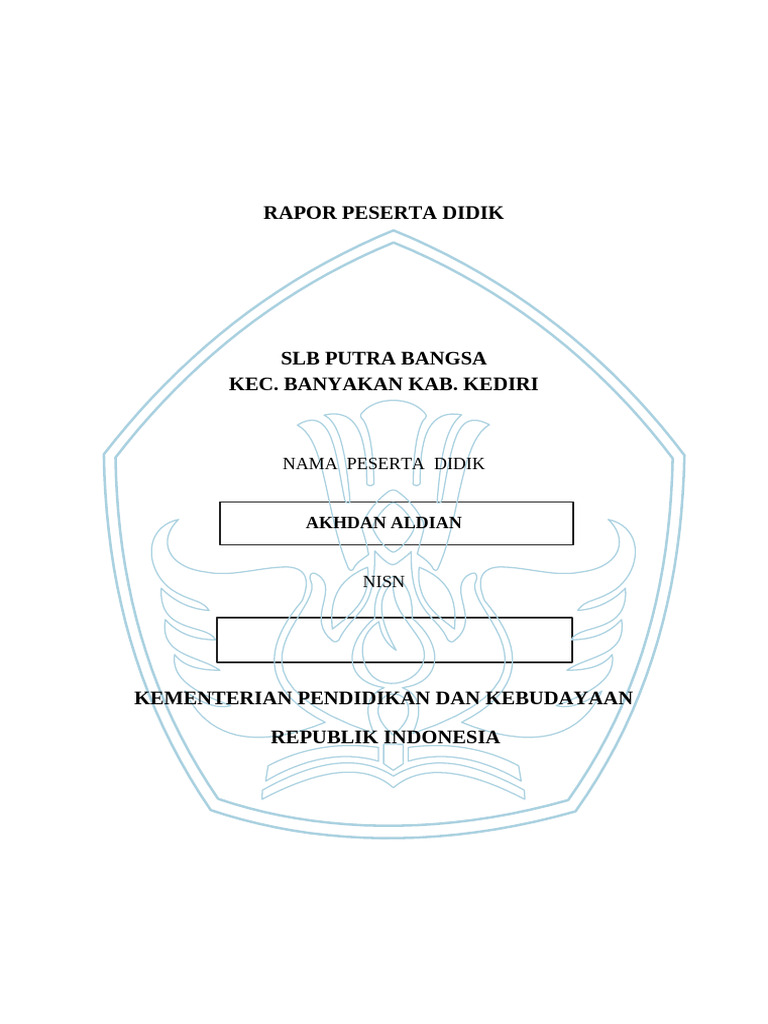 Rapor SLB Akhdan Aldian 2024/2025 | PDF