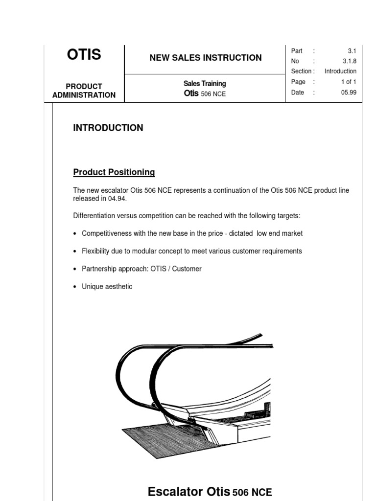 OTIS Esclator | PDF | Escalator | Mechanical Engineering