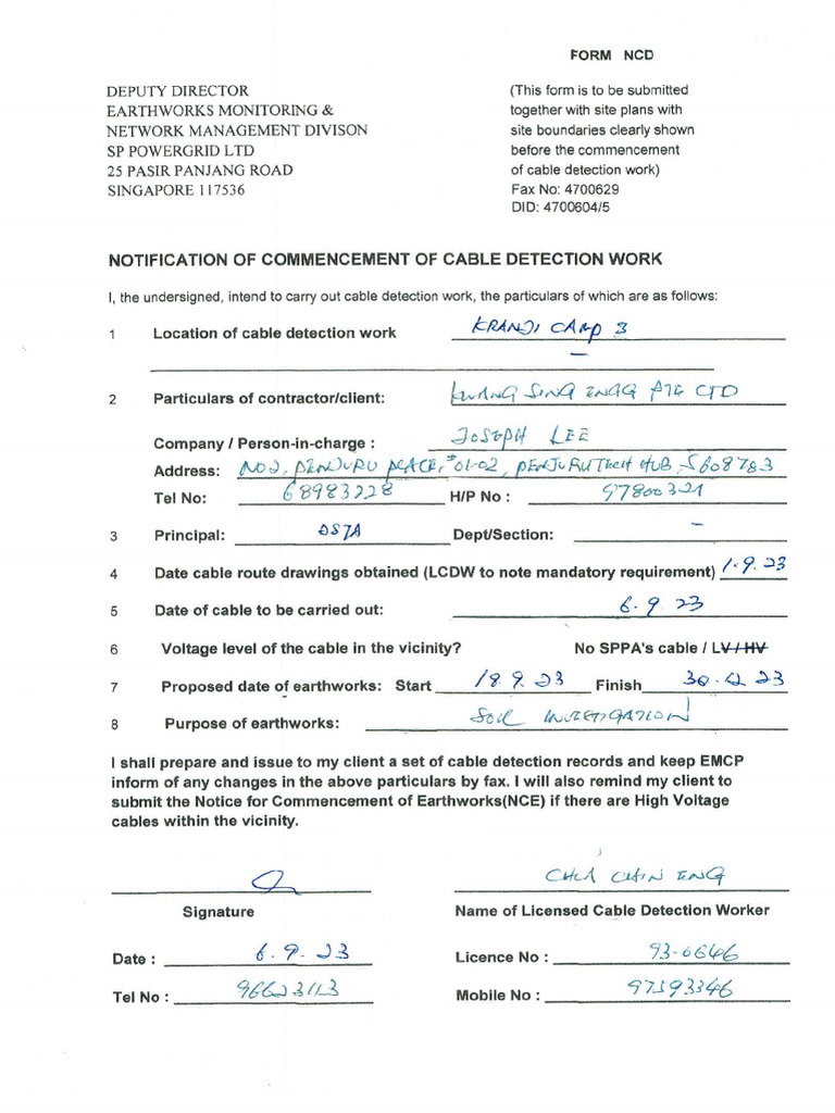 Cable Detection Report - Kranji Camp | PDF