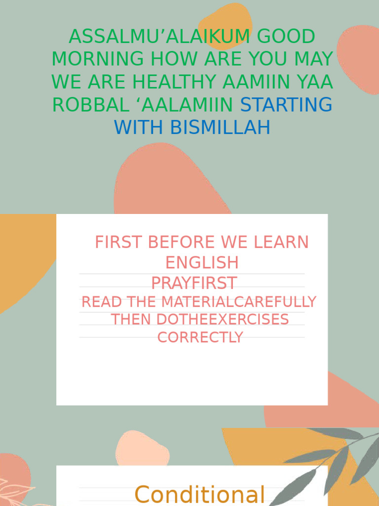 If Clause + Imperative | PDF