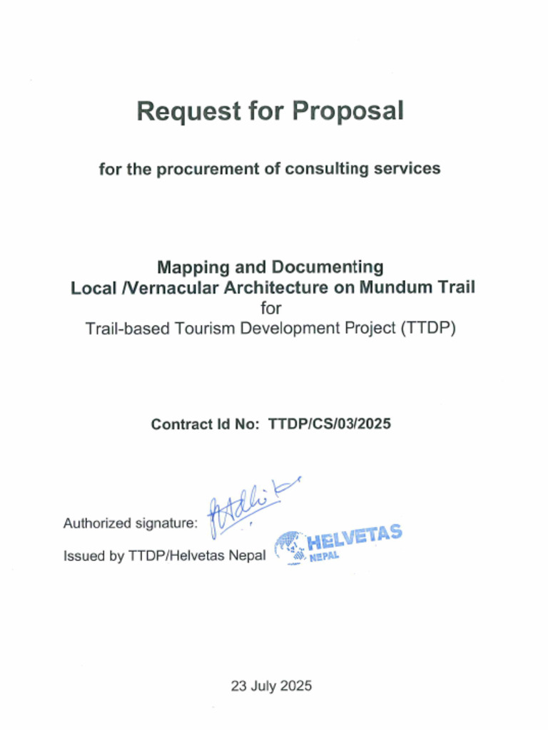 RFP MappingDocumentingLocalArchitecture TTDP | PDF