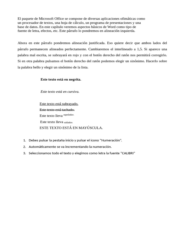 Ejercicio Word 1 Pdf