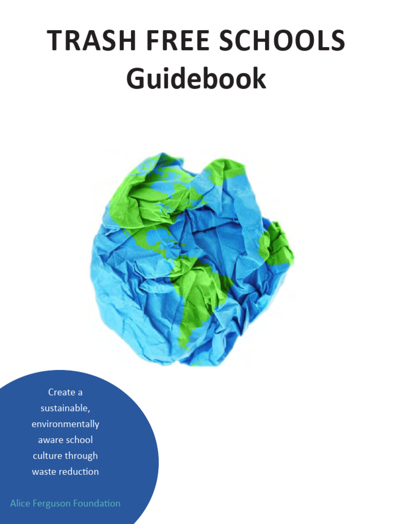 Trash Free Schools Guidebook for Sustainability | PDF | Waste | Marine ...