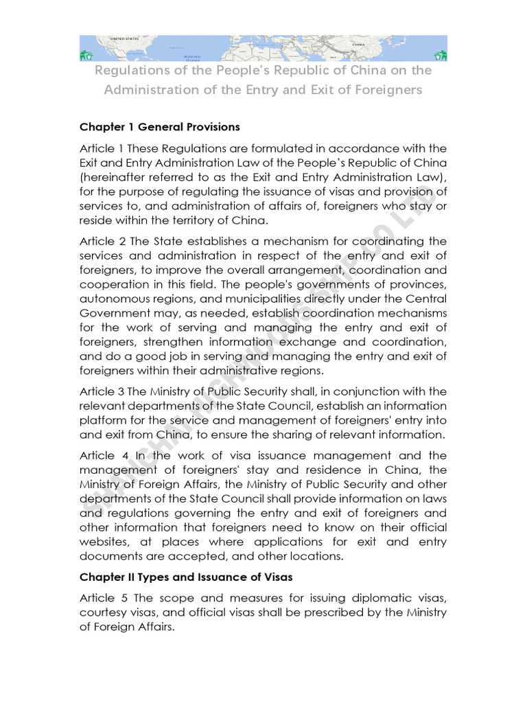 Regulations of The People | PDF | Travel Visa | Human Migration