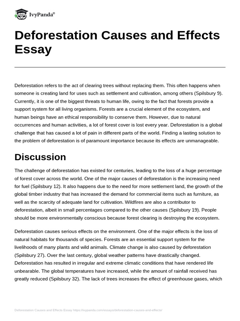 Causes and Effects of Deforestation | PDF | Deforestation | Forests