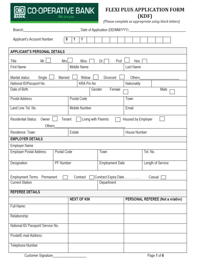 Flexi Plus Loan Application Form | PDF | Interest | Banks