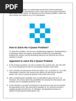 4 - Four Queens Problem | PDF | Algorithms | Mathematics