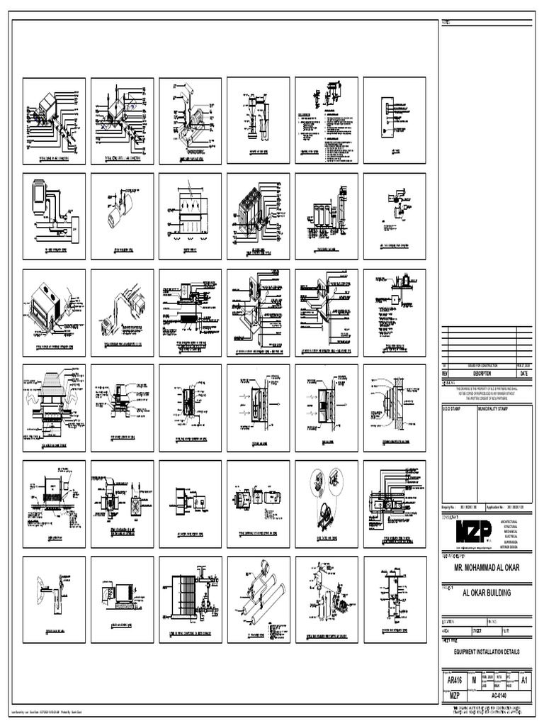 Ac-0140 Equipment Installation Details | PDF | Mechanical Engineering ...