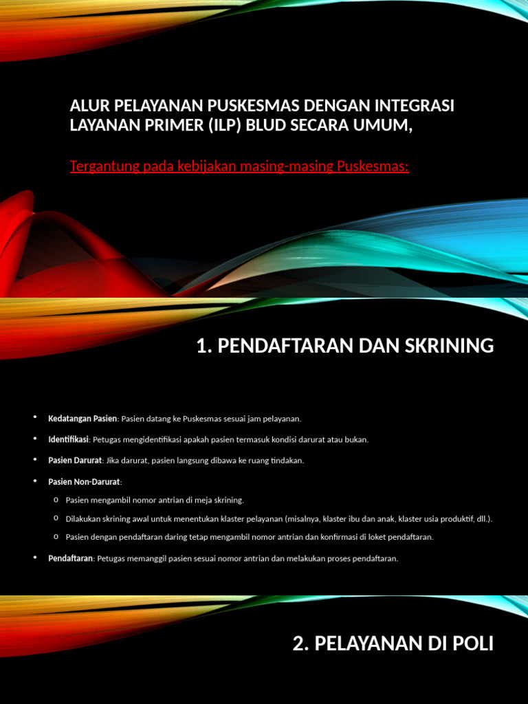 Alur Pelayanan Puskesmas ILP Komprehensif | PDF
