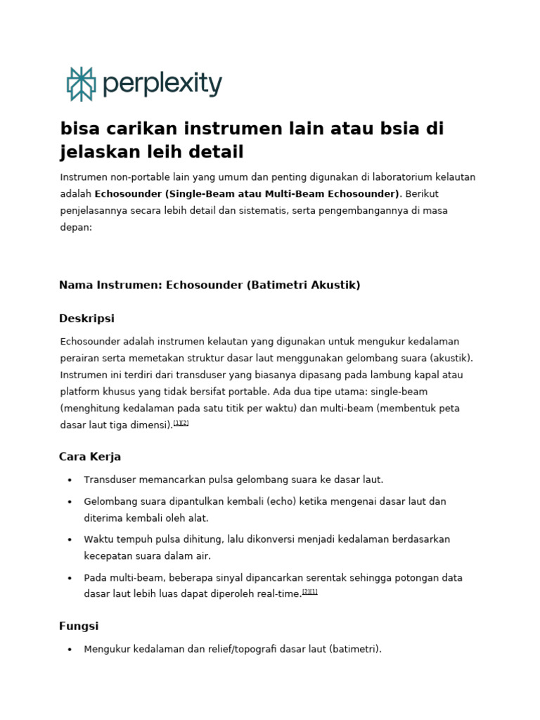Bisa Carikan Instrumen Lain Atau Bsia Di Jelaskan | PDF