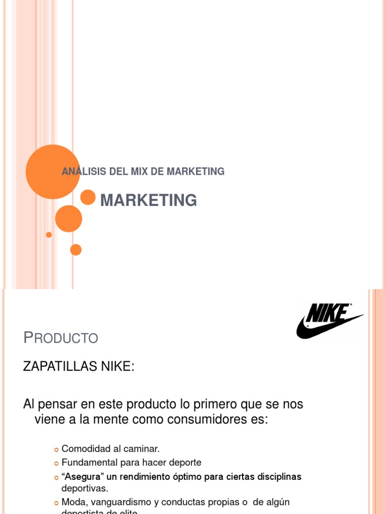 Análisis del Marketing Mix de Nike | PDF | Producto (Negocio) | Marca