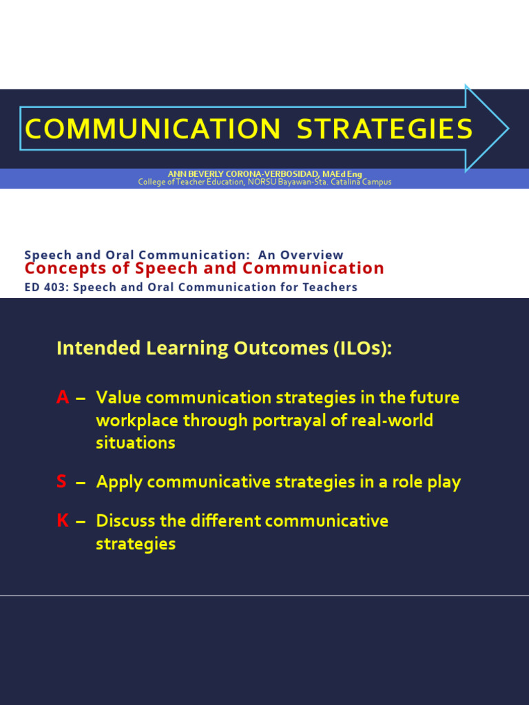 Effective Communication Strategies for Teachers | PDF | Communication ...