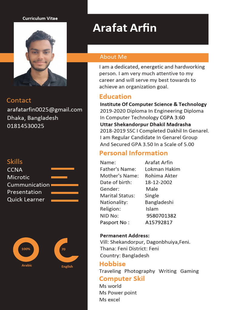 Arafat CV | PDF