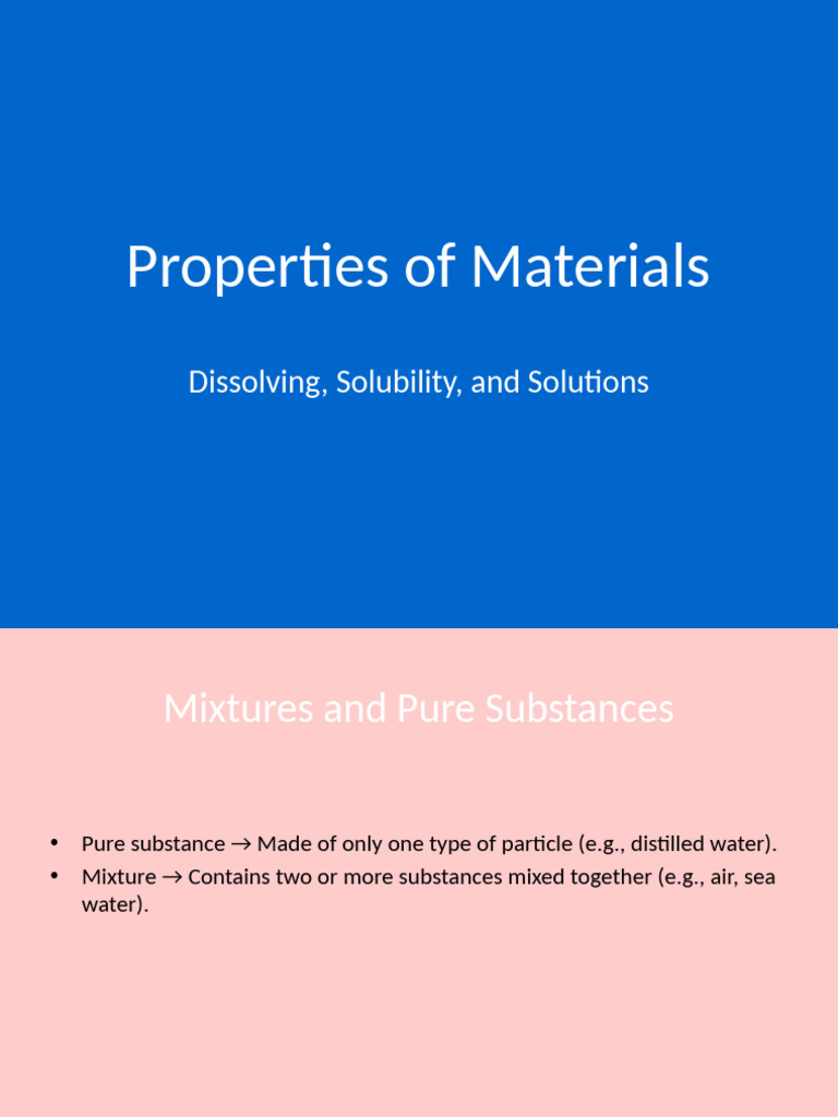 Understanding Solutions and Mixtures | PDF