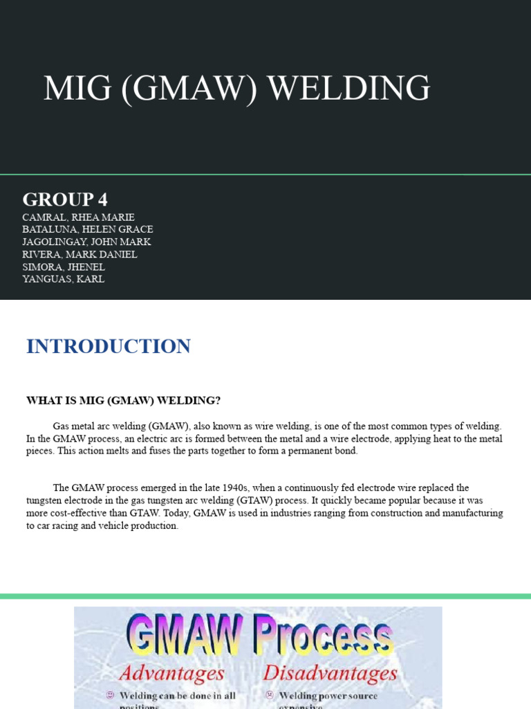 Mig Gmaw Welding 1 | PDF | Welding | Construction