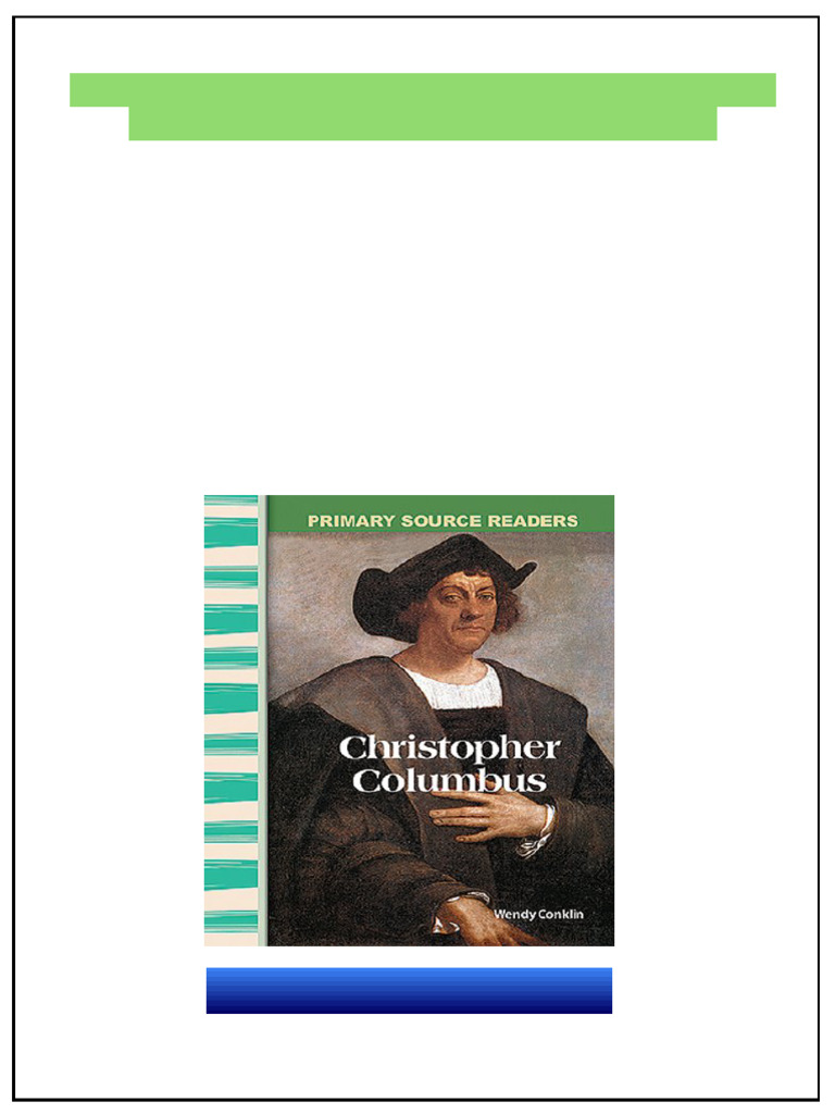 Christopher Columbus Early America Primary Source Readers Wendy Conklin ...