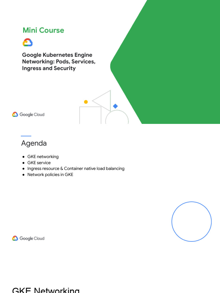 Google Kubernetes Engine Networking - Pods, Services, Ingress and ...