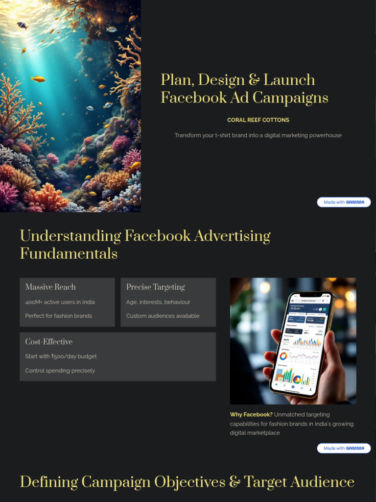 Plan Design and Launch Facebook Ad Campaigns | PDF | Communication ...