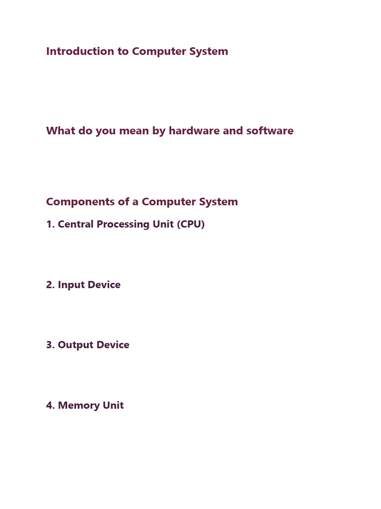 Ch-1,2 and 3 Computer System and Organization | PDF | Computer Data ...