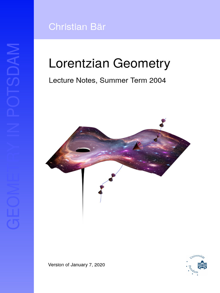 Lorentzian Geometry English 13 Jan 2020 | PDF | Theoretical Physics ...