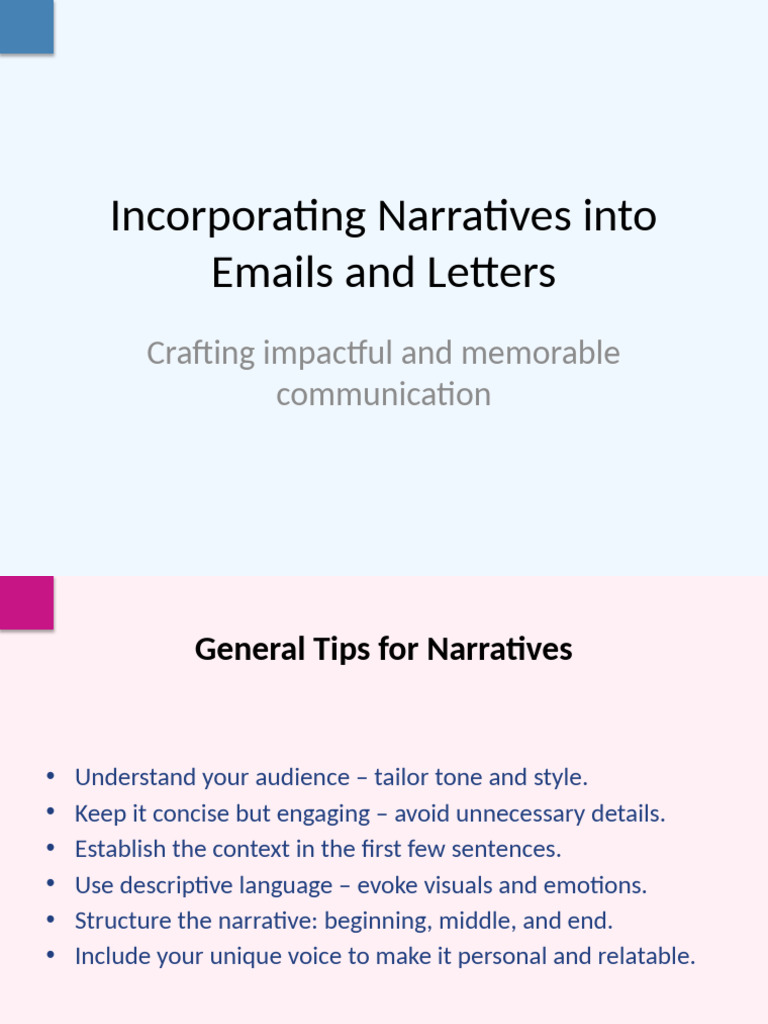 Narratives in Emails and Letters Styled | PDF | Narrative | Communication