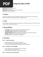 Manufacturing SOP Template | PDF