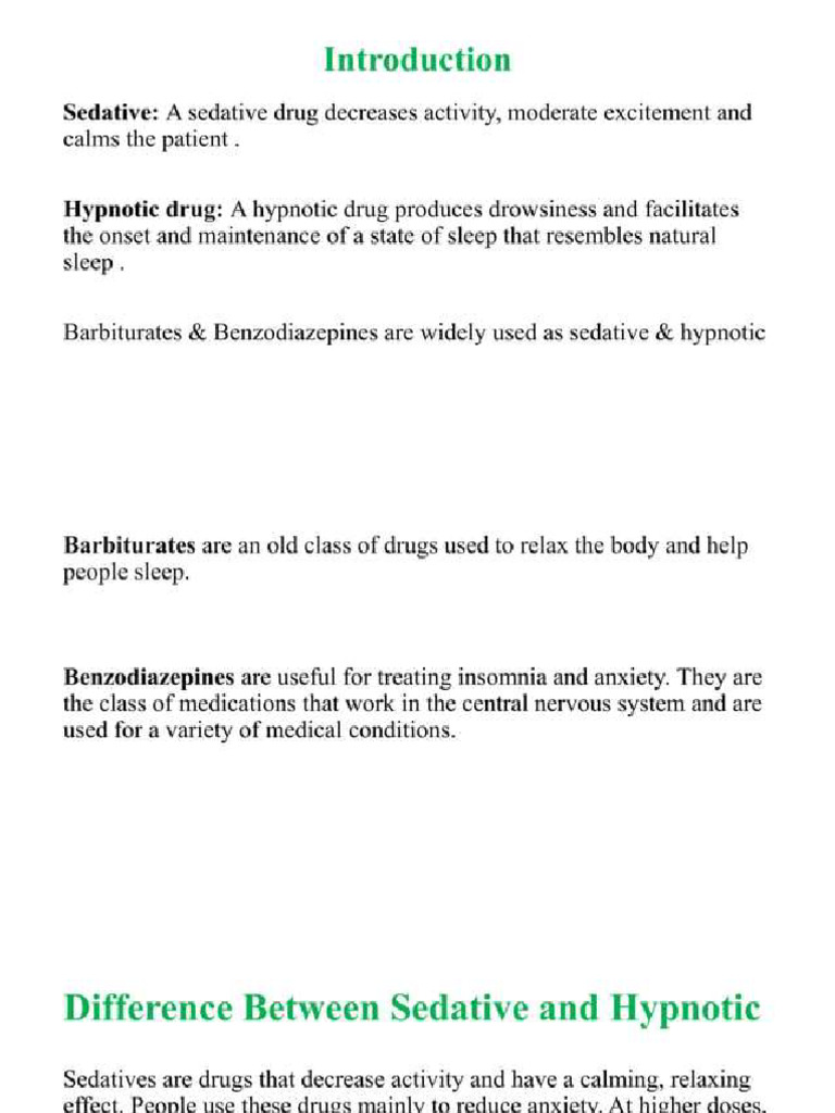 Sedative | PDF