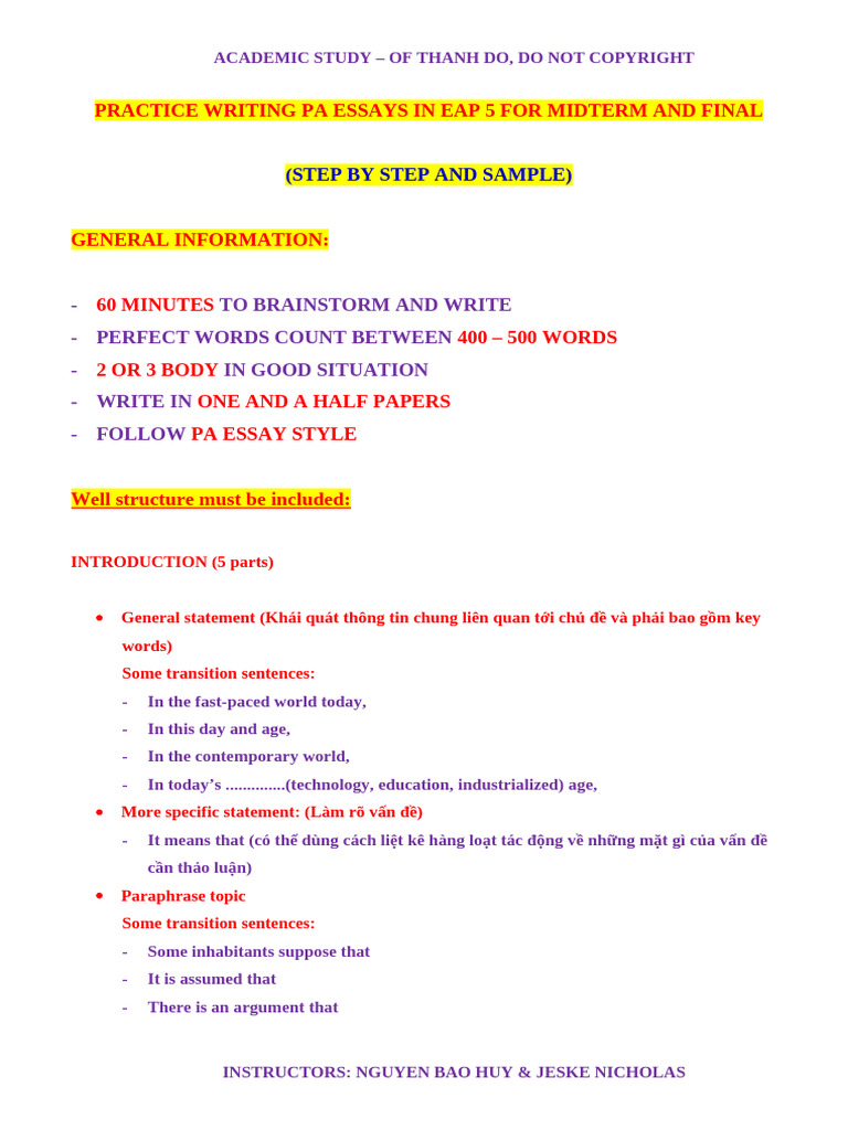Writing PA Essays Practice EAP 5 | PDF | Violence | Poverty