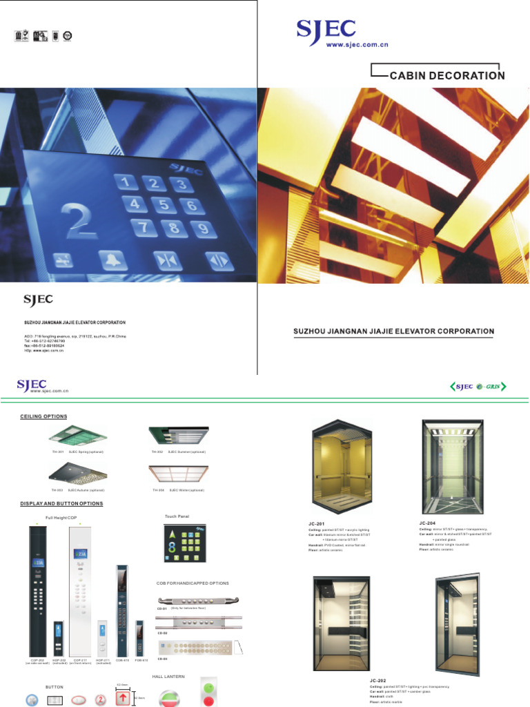 sjec cabin catalog | PDF | Glasses | Lamination