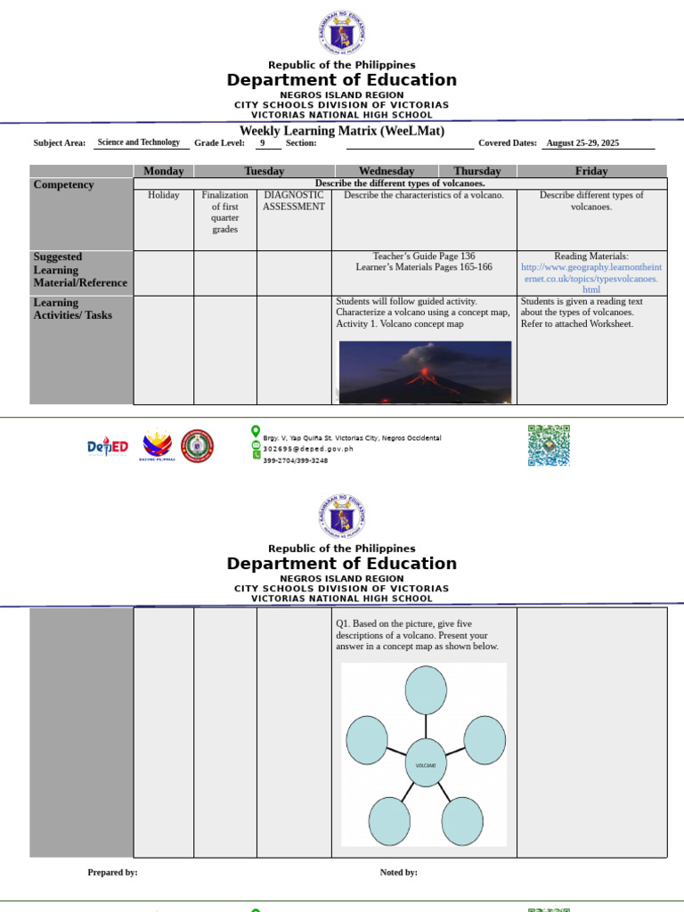WEELMAT-sci9-AUG 25-29 | PDF | Cognition | Pedagogy