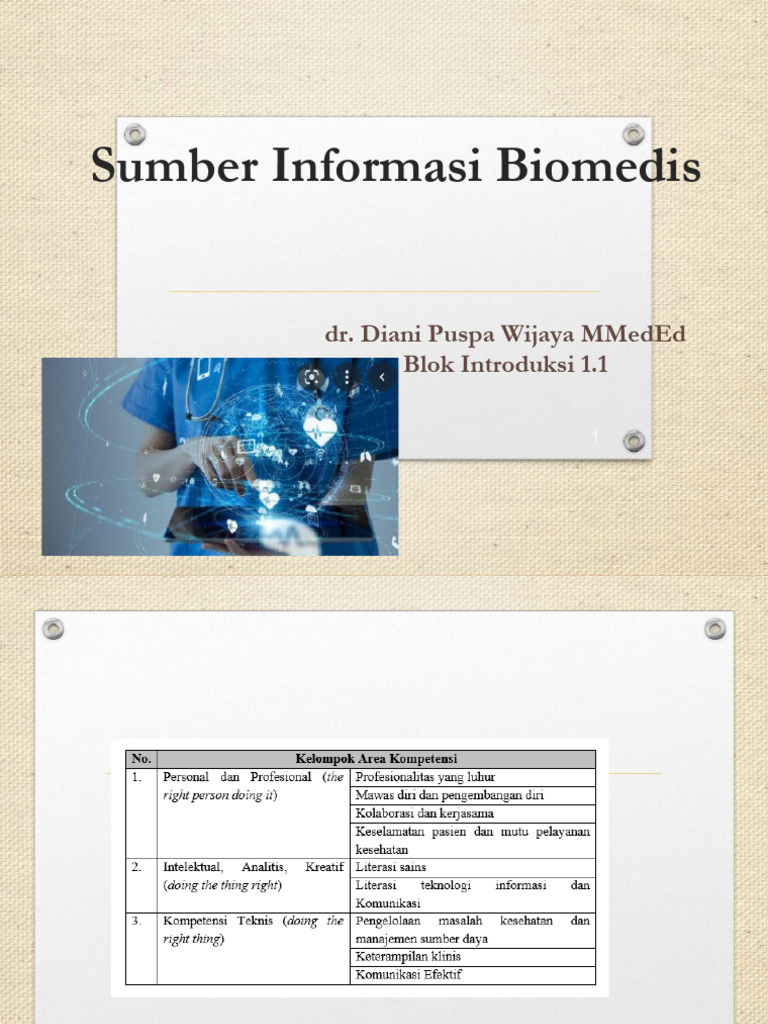 DPK - Sumber Informasi Biomedis | PDF | Medical Diagnosis | Evidence ...