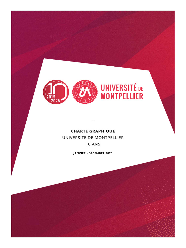 Charte Graphique 2025 - Université Montpellier | PDF | Logos | Vue