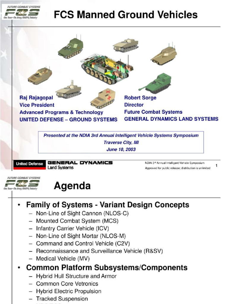 FCS Manned Ground Vehicles | PDF