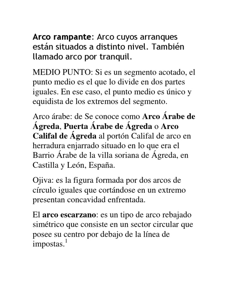 Arco Rampante | PDF