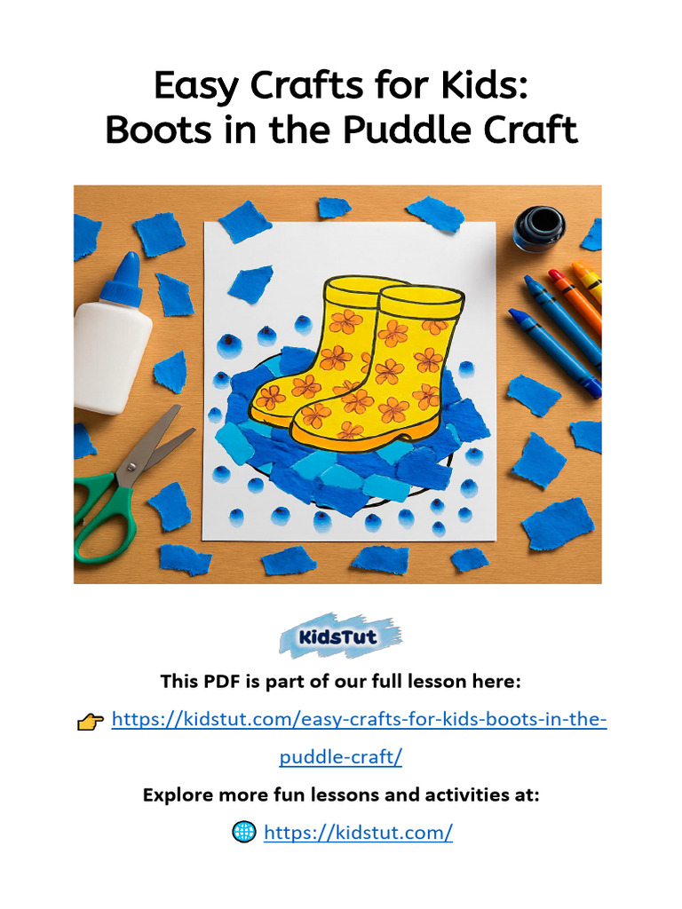 Boots in the Puddle Craft Guide | PDF