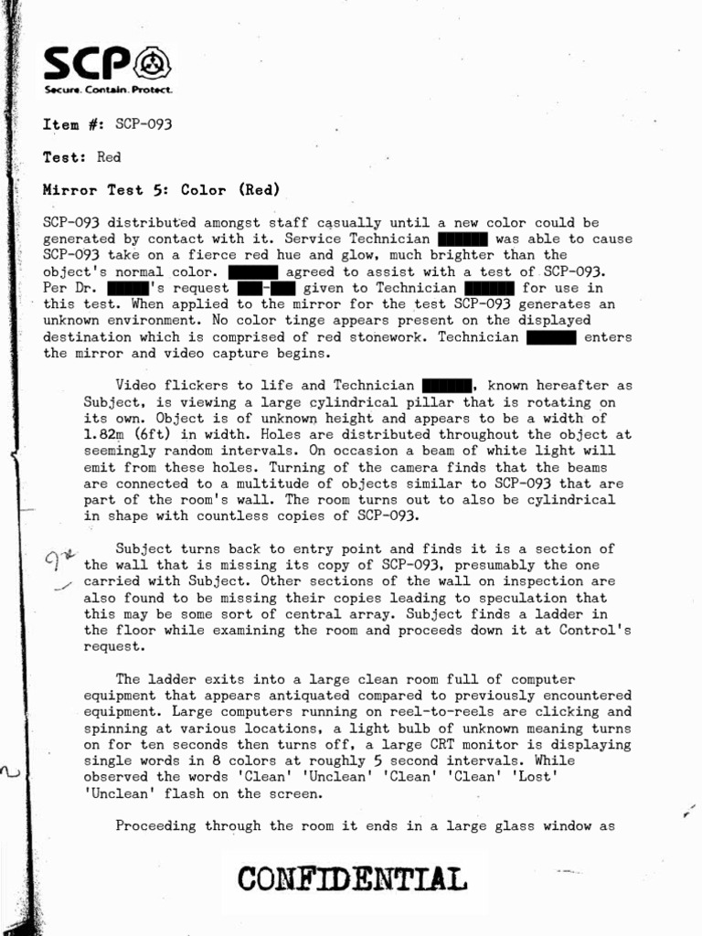 SCP 093 Red | PDF