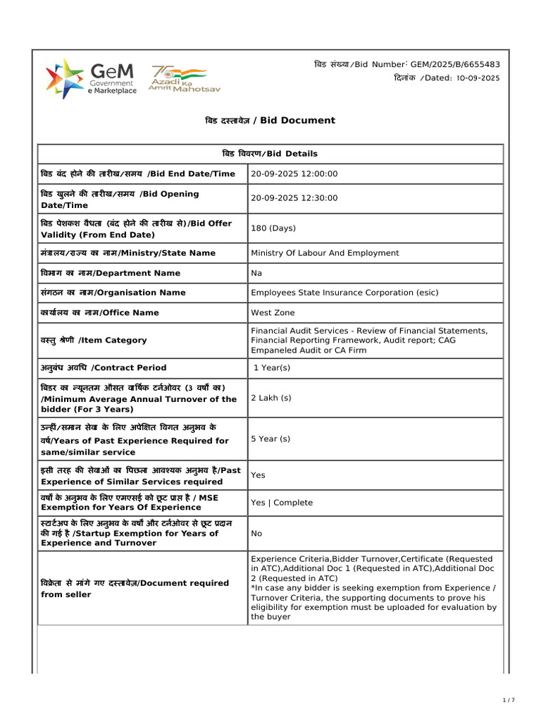Employees State Insurance Corporation 1192025141846895 | PDF | Auction ...