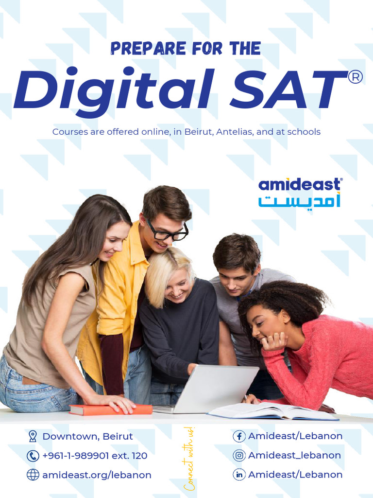 Amideast SAT Test Prep Flyer 2025-Min | PDF