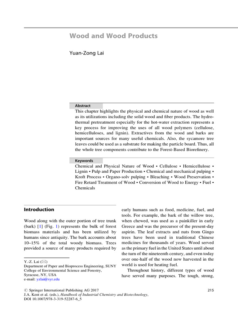 05-Wood and Wood Products | PDF | Wood | Cellulose