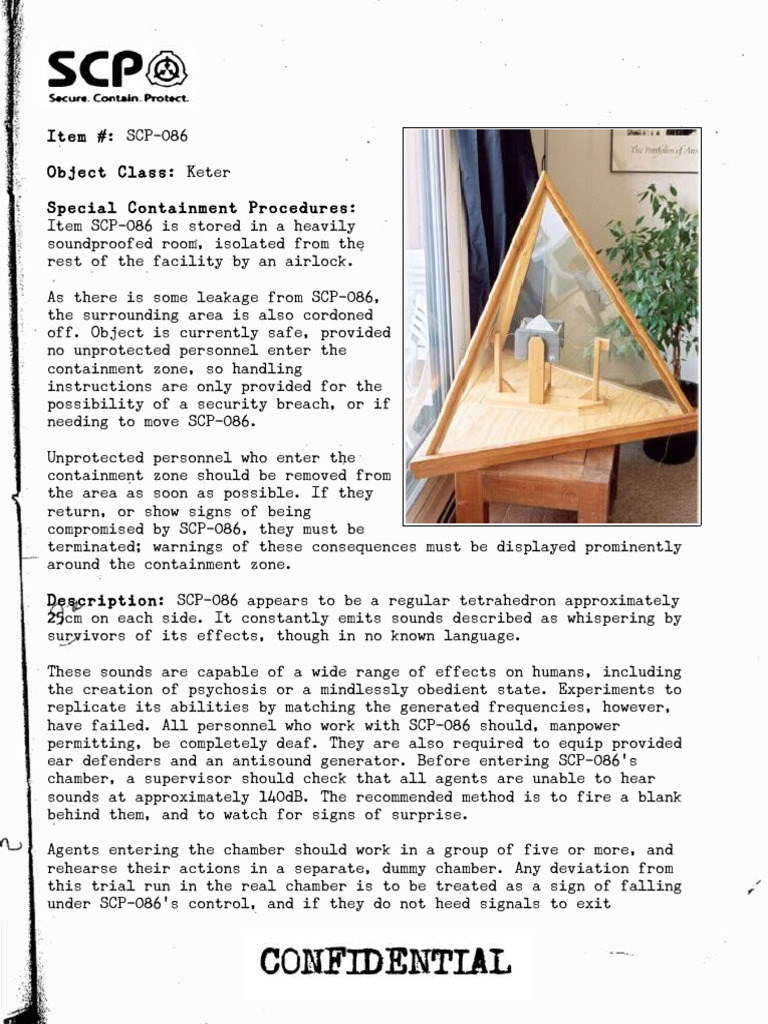 SCP-086 | PDF