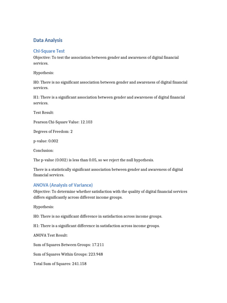 Data Analysis Report | PDF