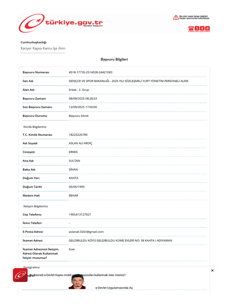 GSB Yurt Yöneti̇m Personeli̇ | PDF