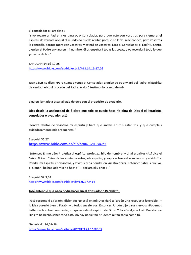 Copia de El Consolador o Paracleto | PDF | Contenido del Nuevo ...