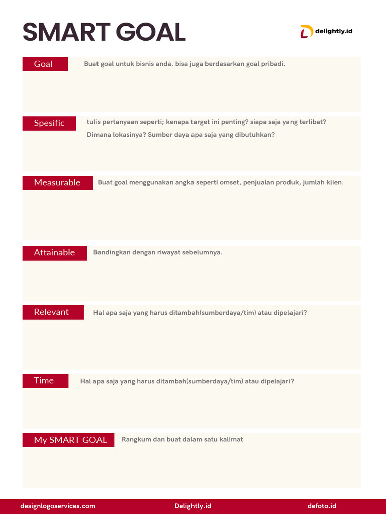 Cara Menetapkan SMART Goal untuk Bisnis | PDF