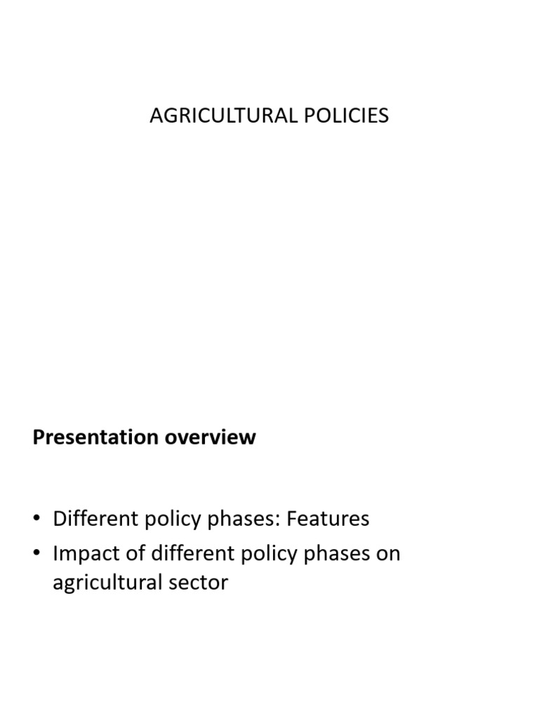 Agri Policy Overview 2025-26 | PDF | Agriculture | Agricultural Policy