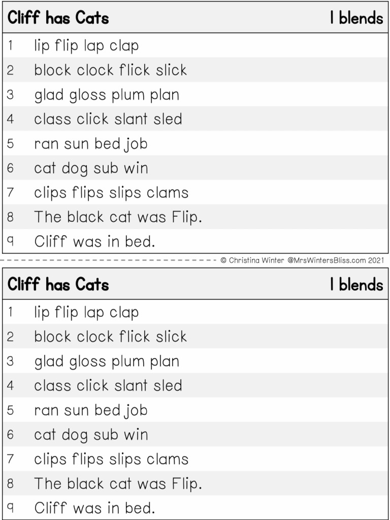 4 Blend & Digraph Blending Lines Student Printables | PDF