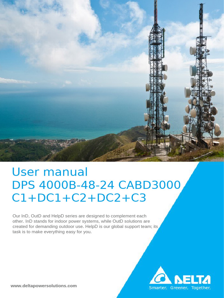 DPS 4000B-48-24 User Manual | PDF | Power Supply | Alternating Current