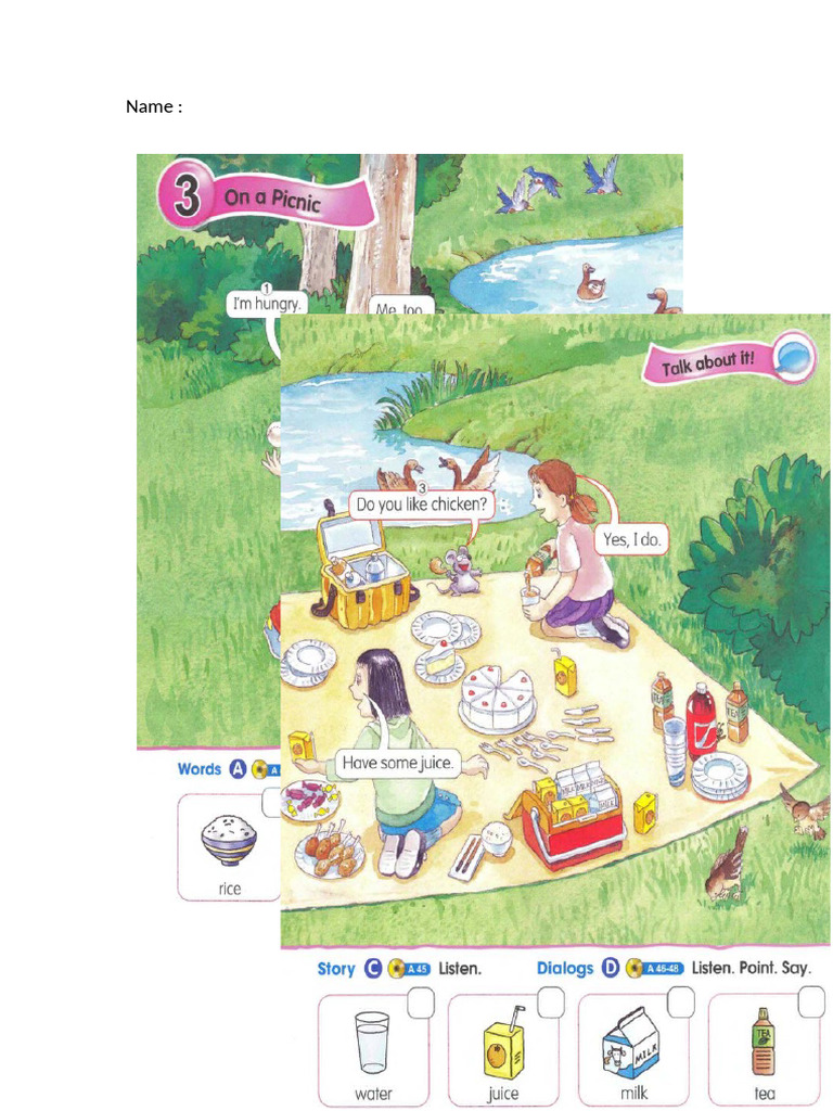 S1 08.07 Unit 3 Picnic | PDF
