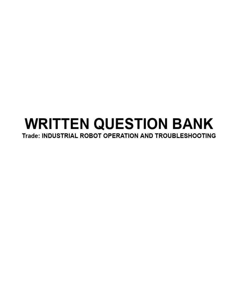 Written Question Bank | PDF
