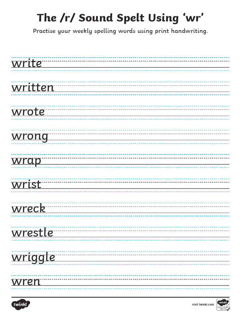 Handwriting Practice - Week 2 | PDF